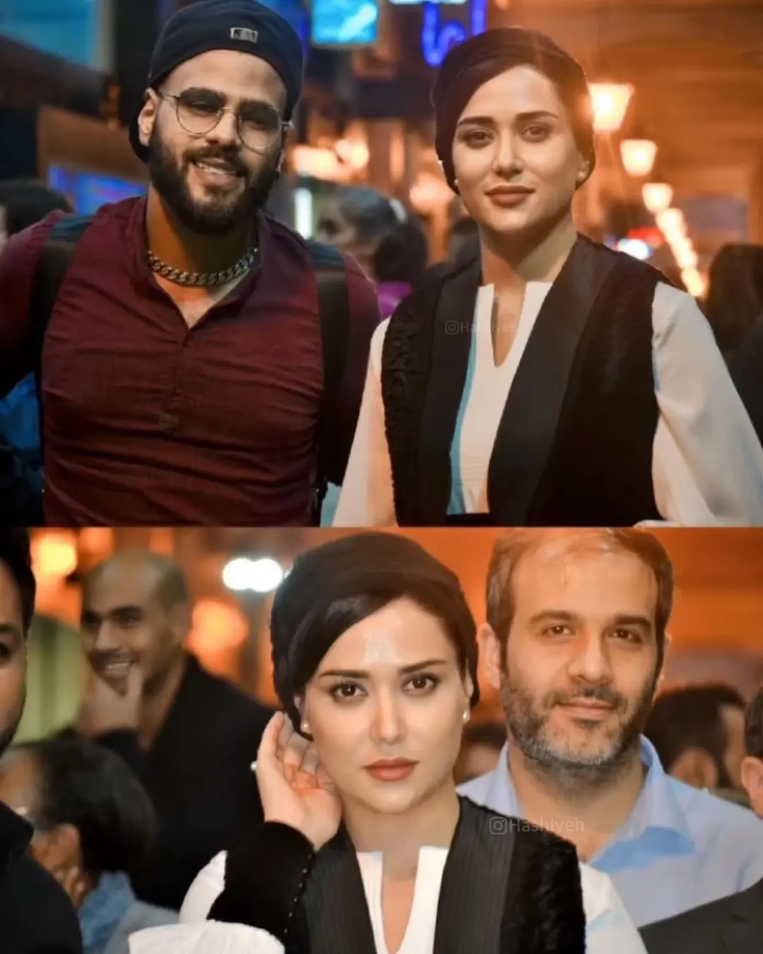 عکس پریناز ایزدیار با مینی اسکارف در مراکش فیلم جالب پریناز ایزدیار در کلیپ تبلیغاتی