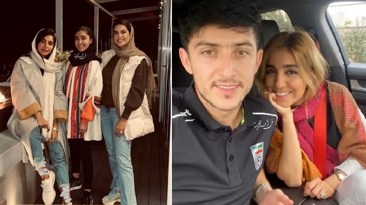 عکس سردار آزمون در حال بچه داری ترند شد عکس جدید از دختر با نمک سردار